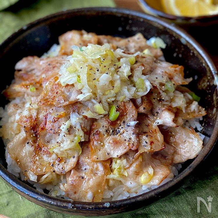 Yakiniku-Style Pork Belly Rice Bowl with Negi-Shio | Tokyo Recipes by Nadia