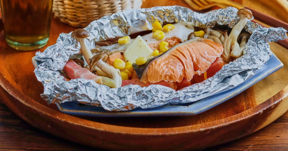 Foil-grilled Salmon Packets (Foil Yaki) | Tokyo Recipes by Nadia